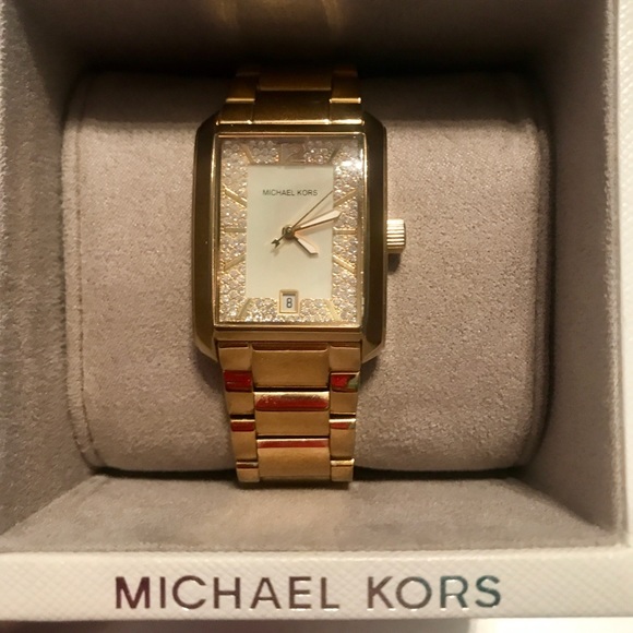Michael Kors | Accessories | Michael Kors Square Faced Watch | Poshmark